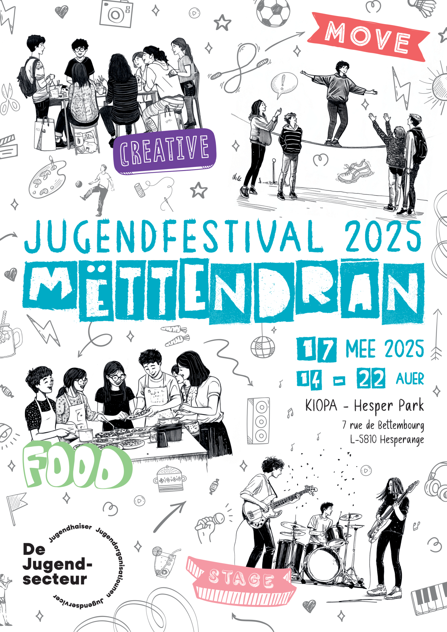Mëttendran – De Jugendfestival am KIOPA Hesper Park! – Service national ...